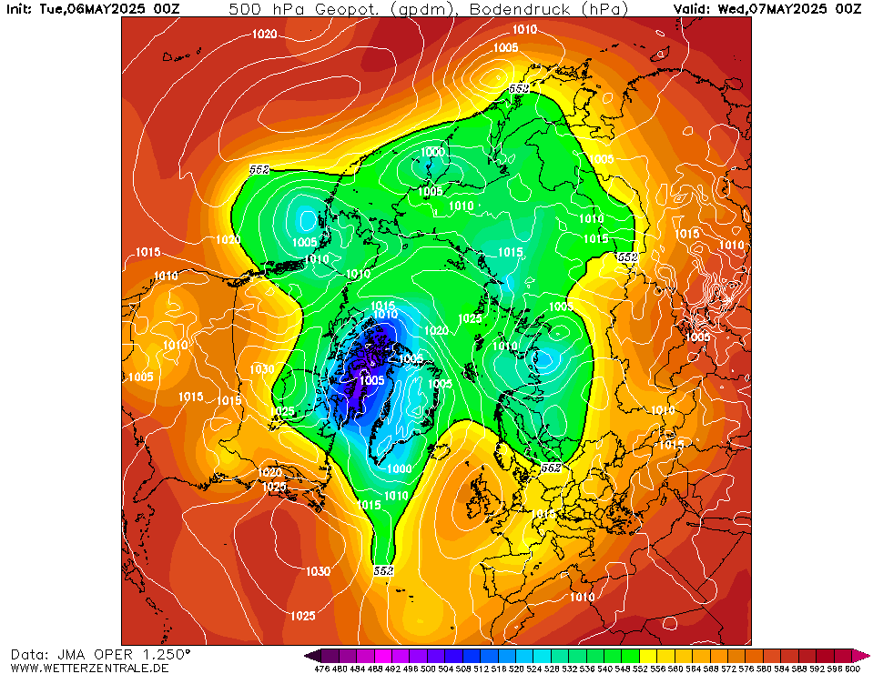 Modèles France - JMA Hémisphère Nord Modèles France - JMA Hémisphère Nord