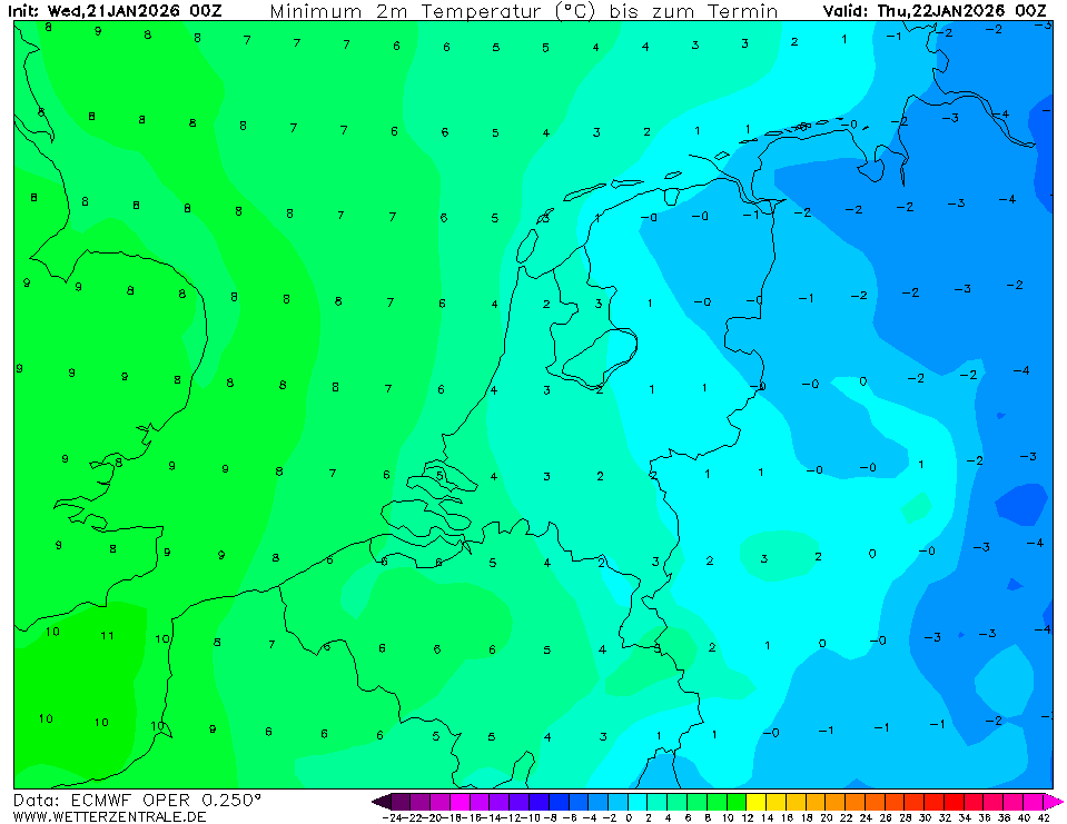 Wetterzentrale - Top Karten - ECMWF Nederland 00Z