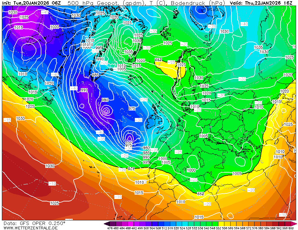 Wetterzentrale - Top Karten - GFS Europe 06Z