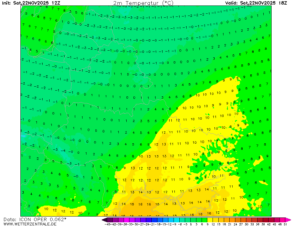 Wetterzentrale - Top Karten - ICON Osteuropa 12Z