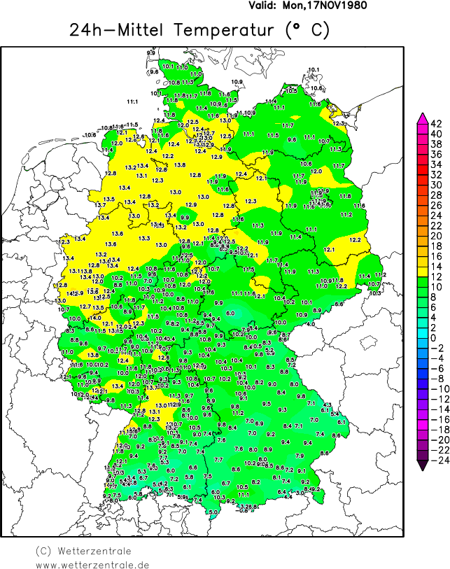 Wetterübersicht der DWD-Stationen vom letzten Monat.