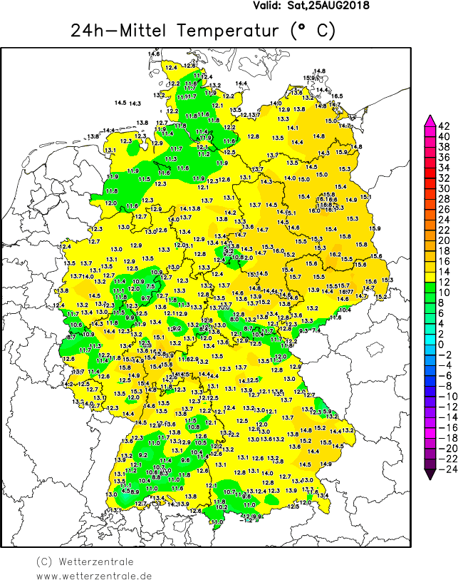 Wetterübersicht der DWD-Stationen vom letzten Monat.