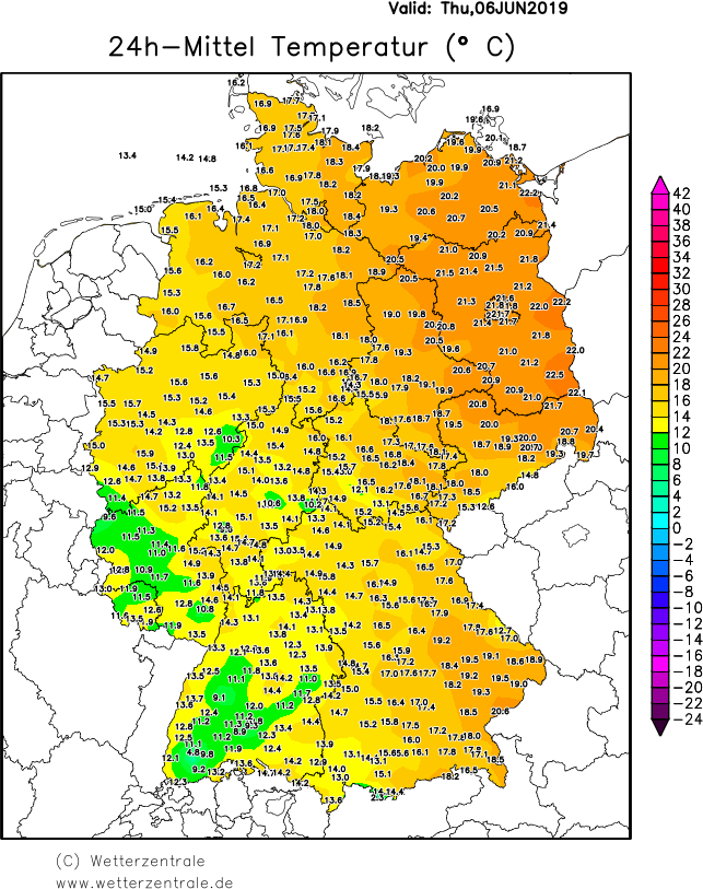 Wetterübersicht der DWD-Stationen vom letzten Monat.