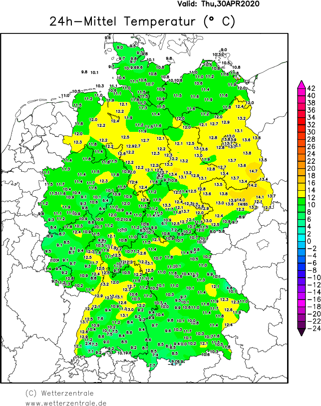 Wetterübersicht der DWD-Stationen vom letzten Monat.