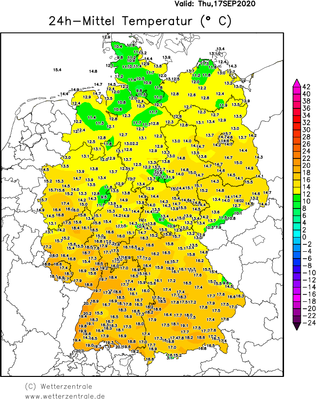 Wetterübersicht der DWD-Stationen vom letzten Monat.