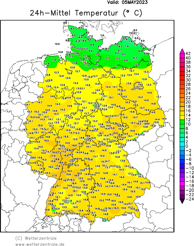 Wetterübersicht der DWD-Stationen vom letzten Monat.