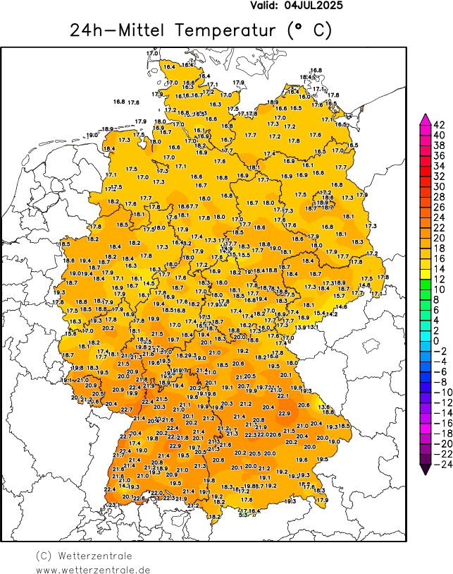 Wetterübersicht der DWD-Stationen vom letzten Monat.